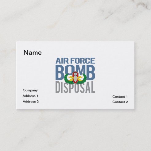 Air Force Business Cards & Profile Cards | Zazzle CA