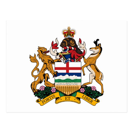 Alberta Coat of Arms Postcard | Zazzle.ca