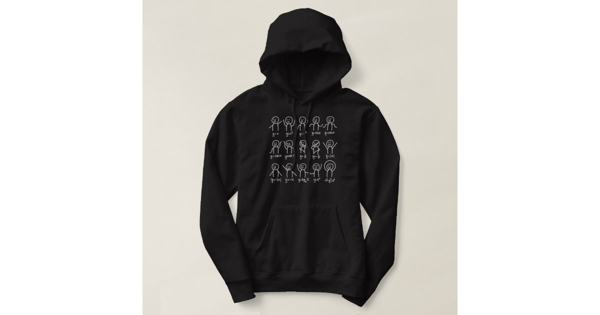 Algebra Dance Funny Graph Figures Math Equation Hoodie | Zazzle