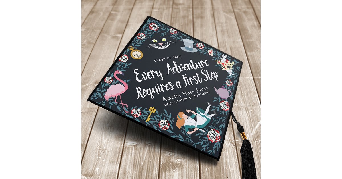 Alice in Wonderland Graduation Cap Topper | Zazzle
