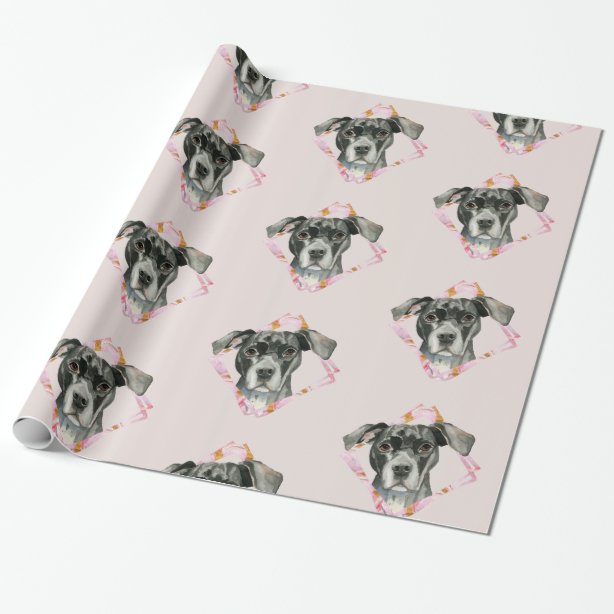 Pit Bull Wrapping Paper, Gift Wrap & More | Zazzle CA