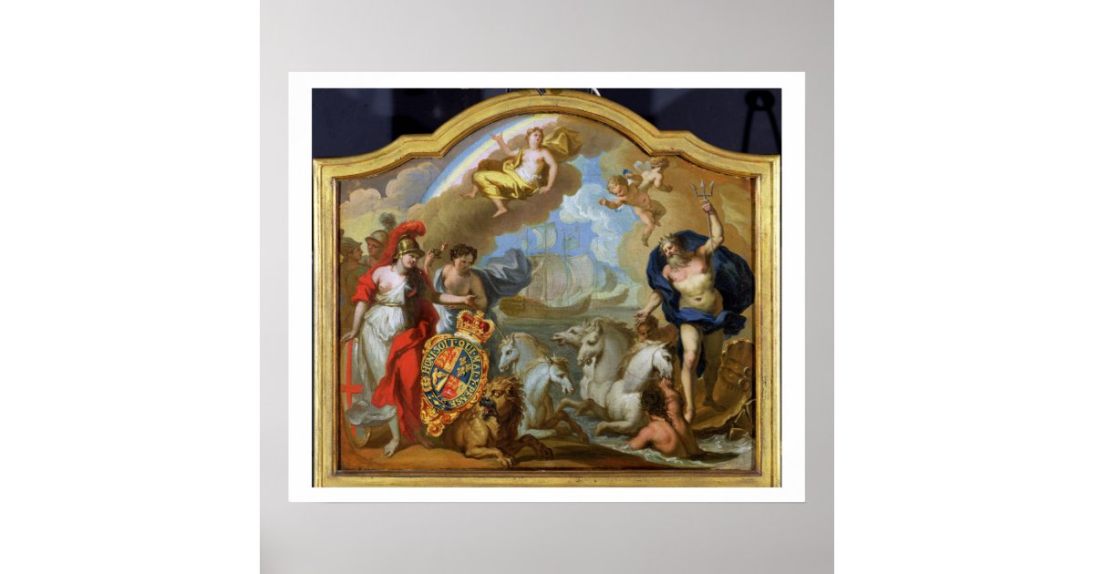 Allegory of the Power of Great Britain by Sea, des Poster | Zazzle