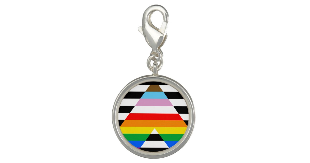 Ally Progress Pride Flag Charm | Zazzle