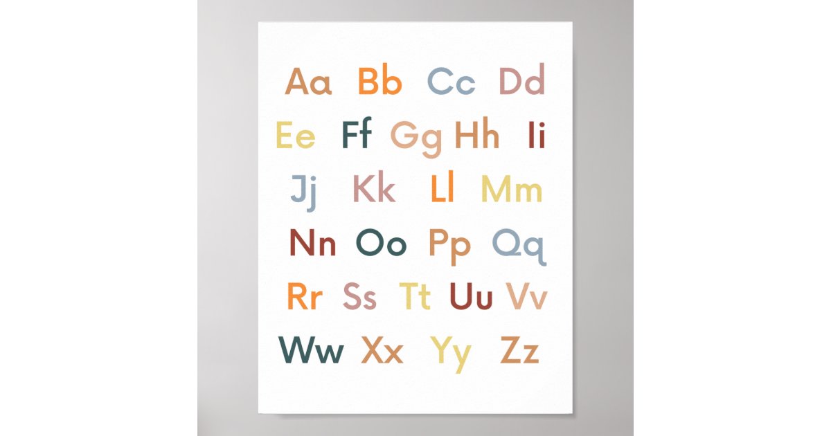 Alphabet ABC Classroom Decor | Zazzle