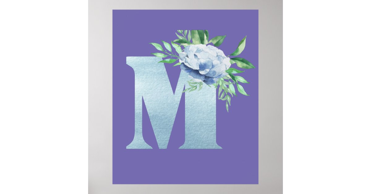 Alphabet letter M Poster | Zazzle