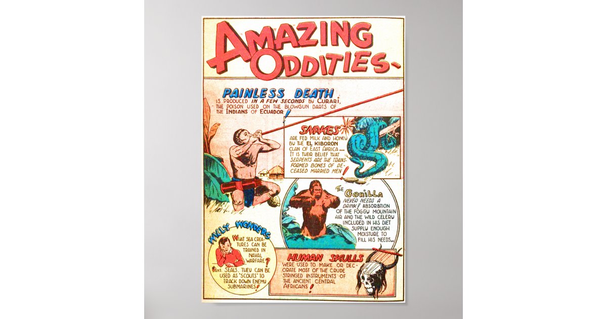 Amazing Oddities Poster | Zazzle