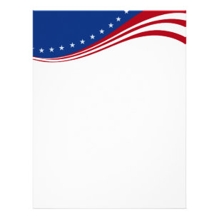 Patriotic Letterhead | Zazzle CA