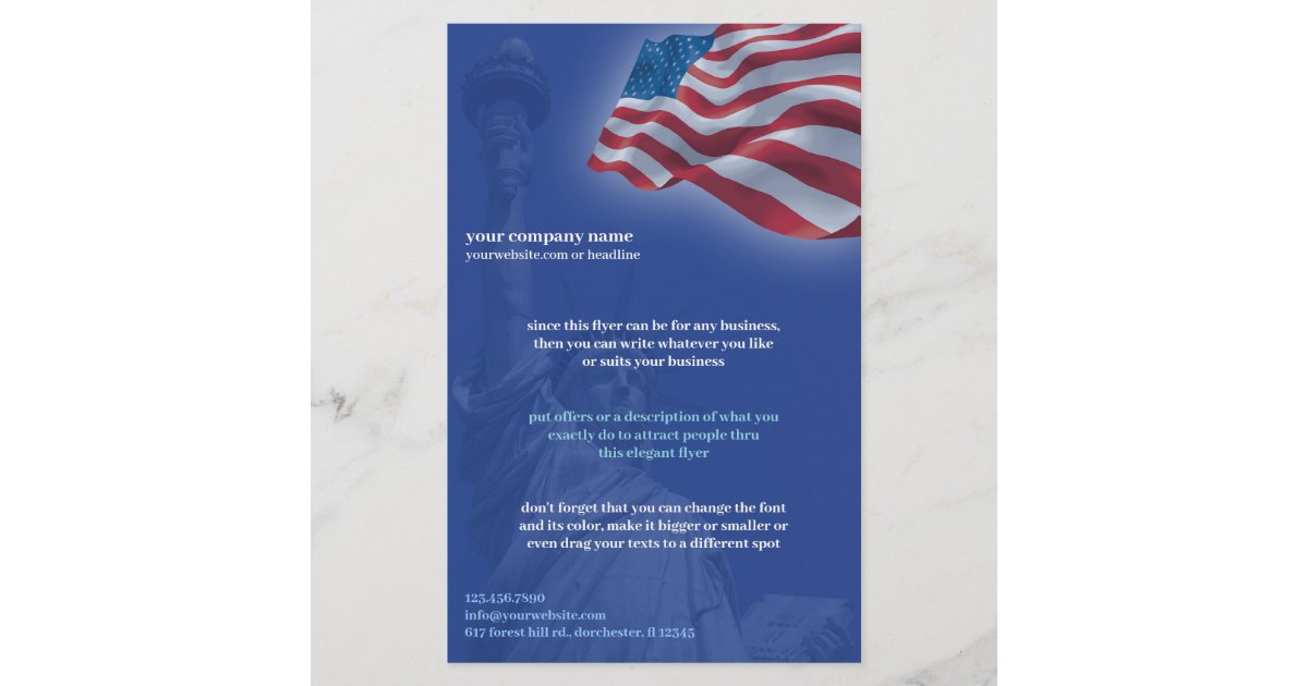 American Flag Flyer | Zazzle