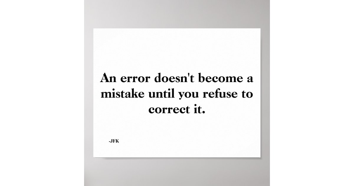 An Error Poster | Zazzle.ca
