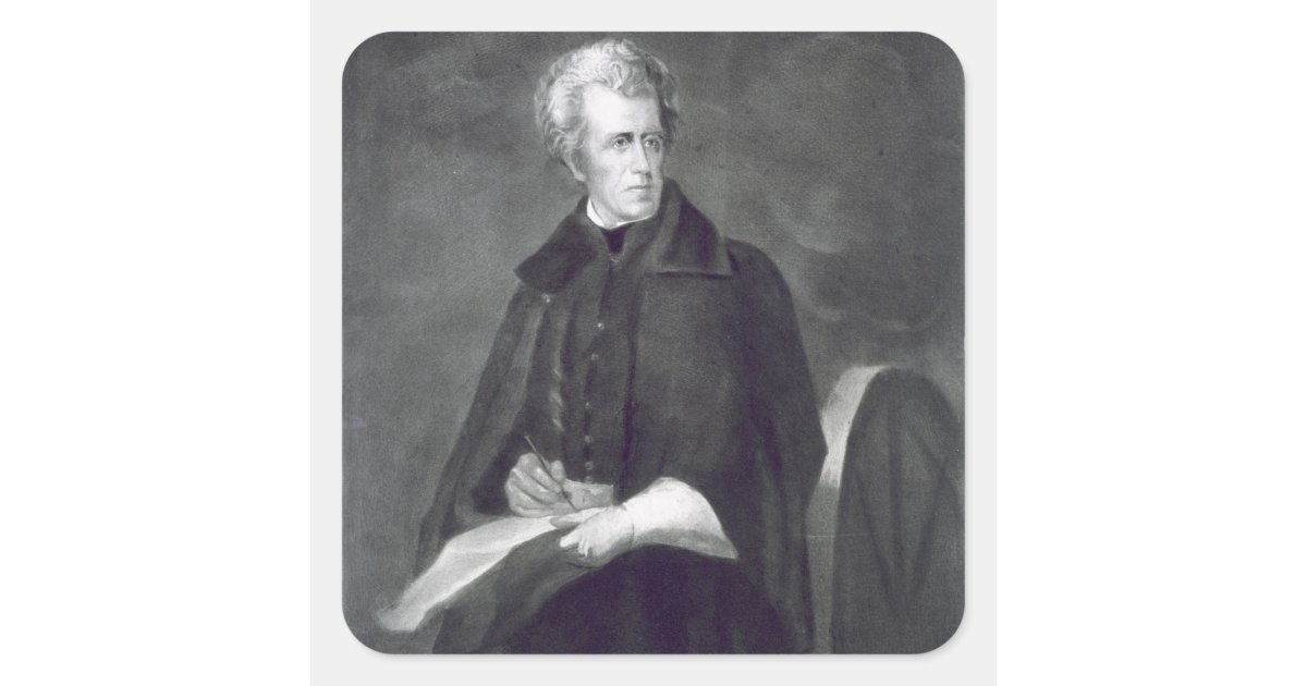 Andrew Jackson, 7th President of the United States Square Sticker | Zazzle