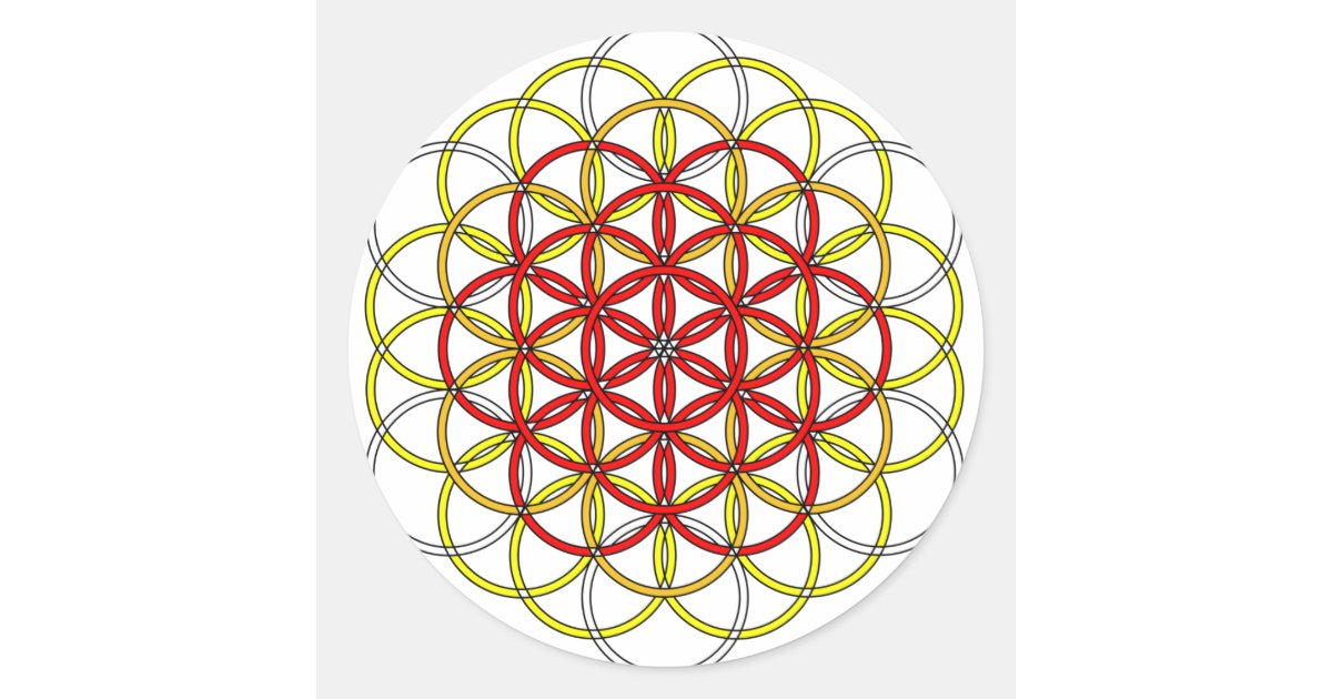 Angel Grid Collection Classic Round Sticker | Zazzle