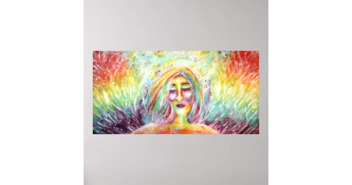 "Angel Of Imperfection" Art by Victoria Lynn Hall Poster | Zazzle