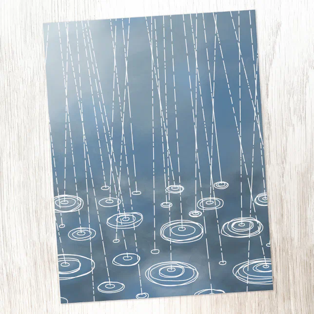 Another Rainy Day Painting Postcard | Zazzle
