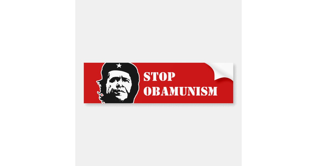 ANTI-OBAMA / STOP OBAMUNISM BUMPER STICKER | Zazzle