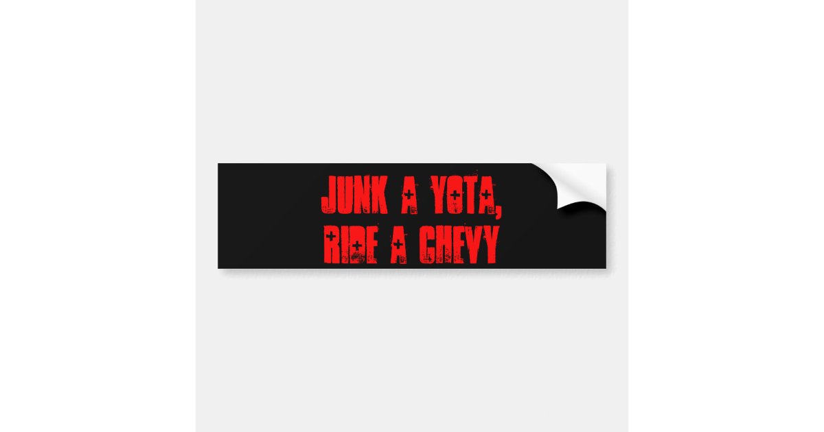 Anti-Toyota Bumper Sticker | Zazzle