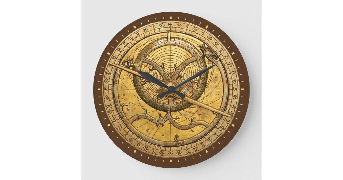Antique Astrolabe Clock | Zazzle