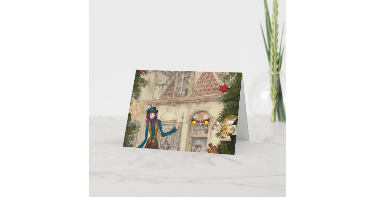 Anton Pieck christmas greetings Holiday Card | Zazzle