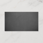 Apple Substitute Teacher Tutor Grey Chalkboard Business Card | Zazzle