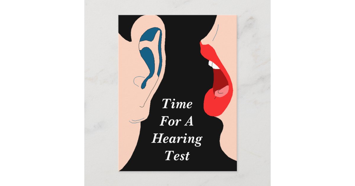 Appointment Reminder Hearing Test appt POSTCARD | Zazzle