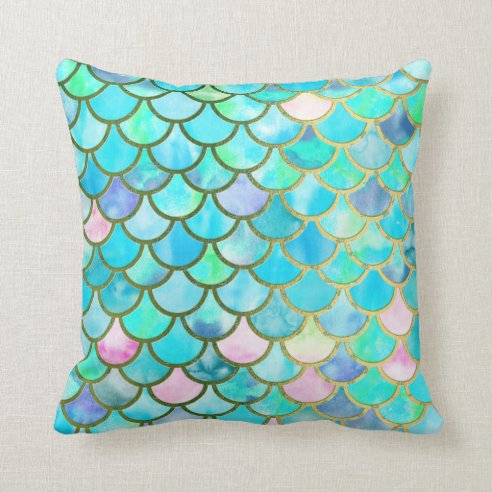 Fish Pattern Pillows & Cushions | Zazzle CA