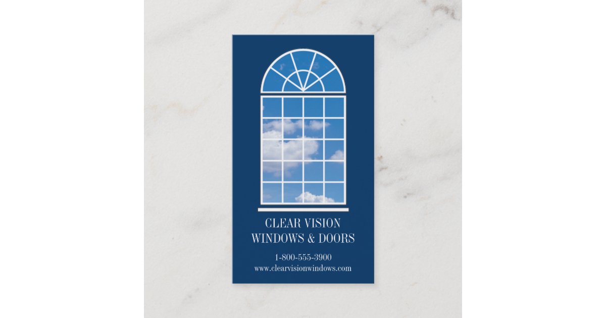 Arched Window Business Card | Zazzle
