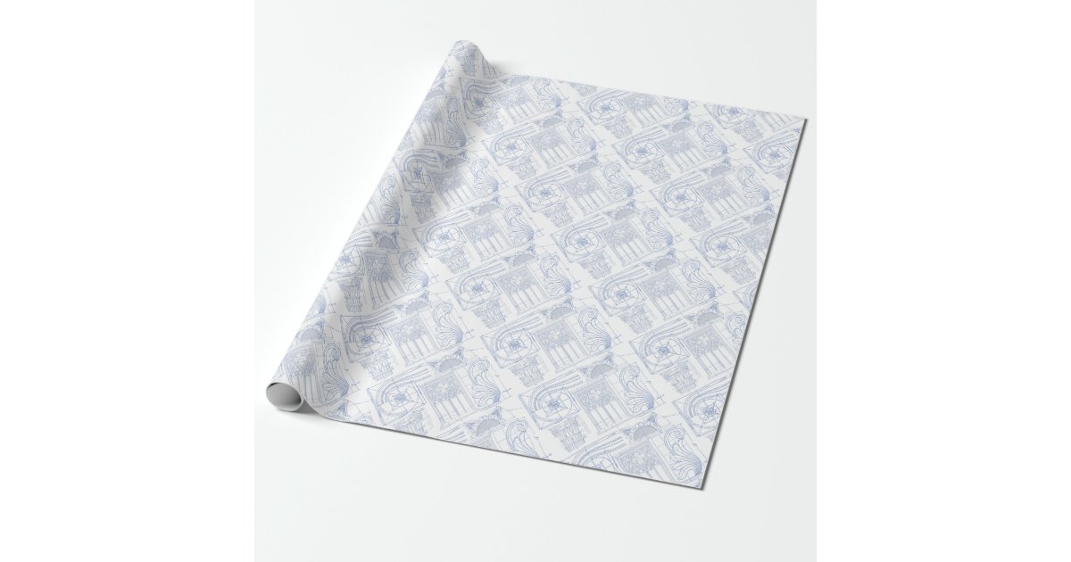 Architectural Blueprints Wrapping Paper | Zazzle