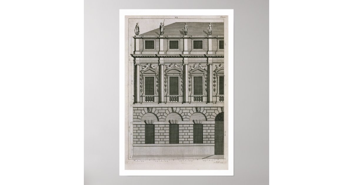Architectural design demonstrating Palladian propo Poster | Zazzle