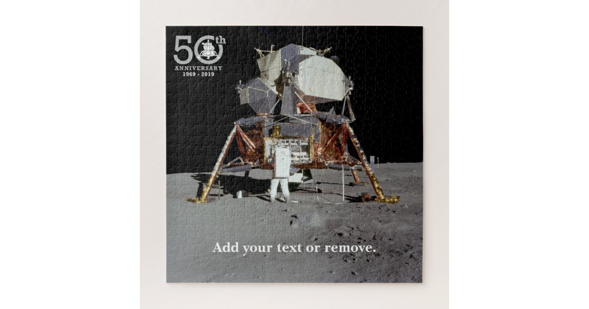 Astronaut, Lunar Module, Apollo 11 Moon Mission, Jigsaw Puzzle | Zazzle