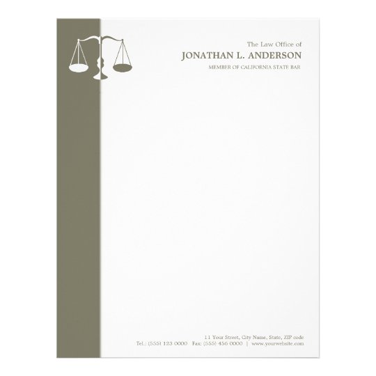 Attorney / Lawyer letterhead | Zazzle.ca