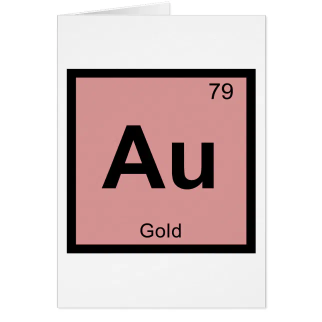 Gold Periodic Table Symbol