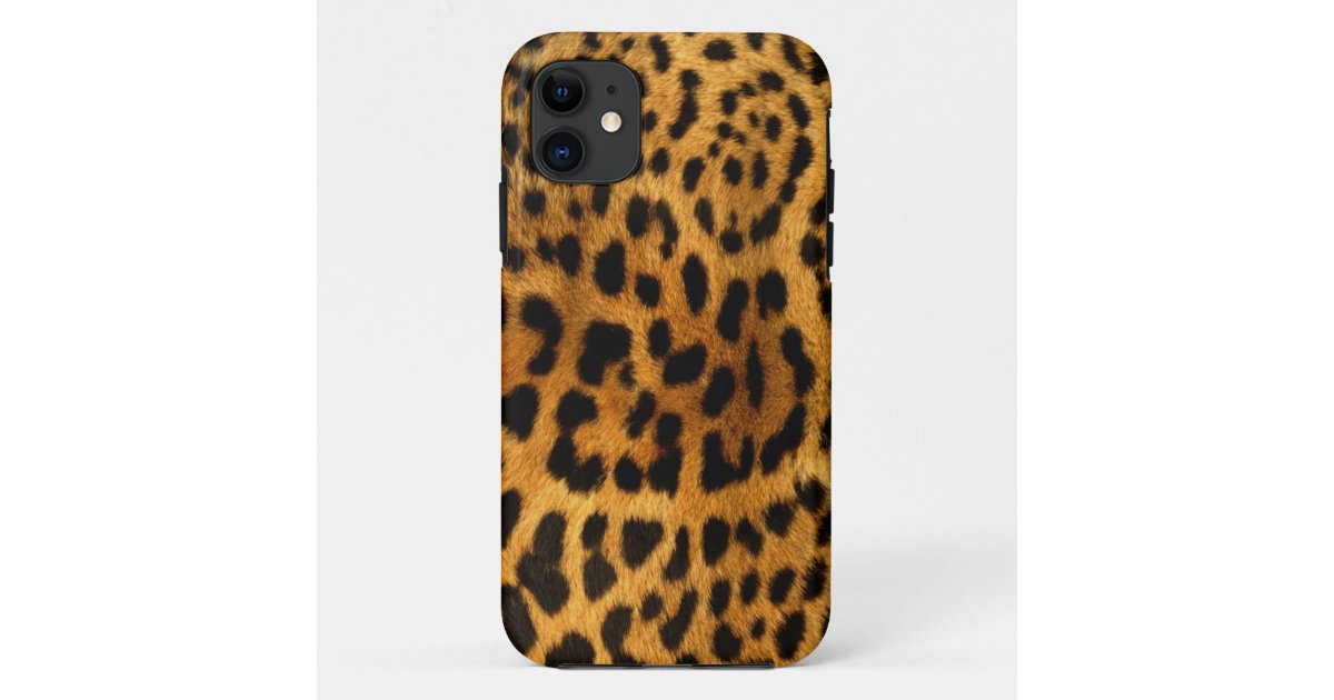 Authentic Leopard Fur Texture Case-Mate iPhone Case | Zazzle
