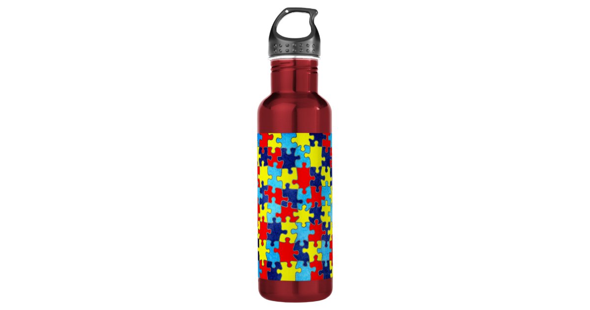 Autism Awareness-Puzzle by Shirley Taylor 710 Ml Water Bottle | Zazzle