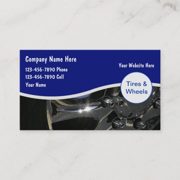 Car Tires Wheels Business Cards & Profile Cards | Zazzle CA