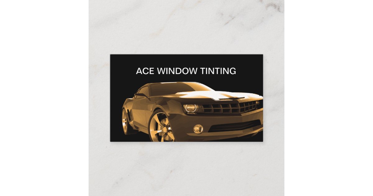 Automotive Window Tinting Business Card | Zazzle