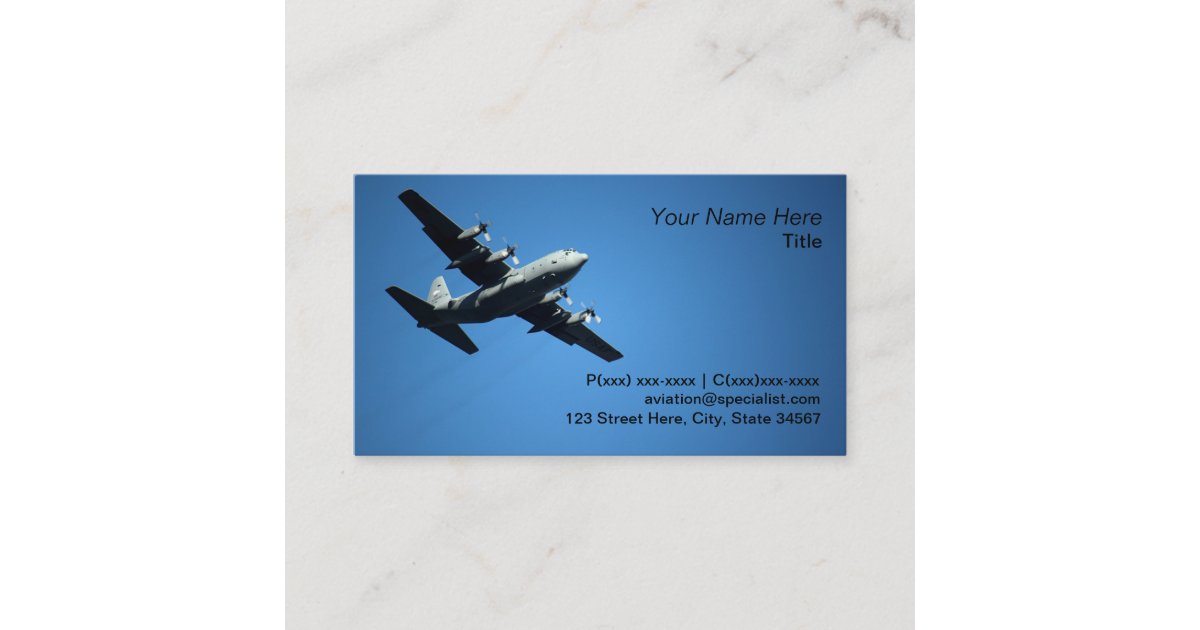 Aviation expert business card | Zazzle