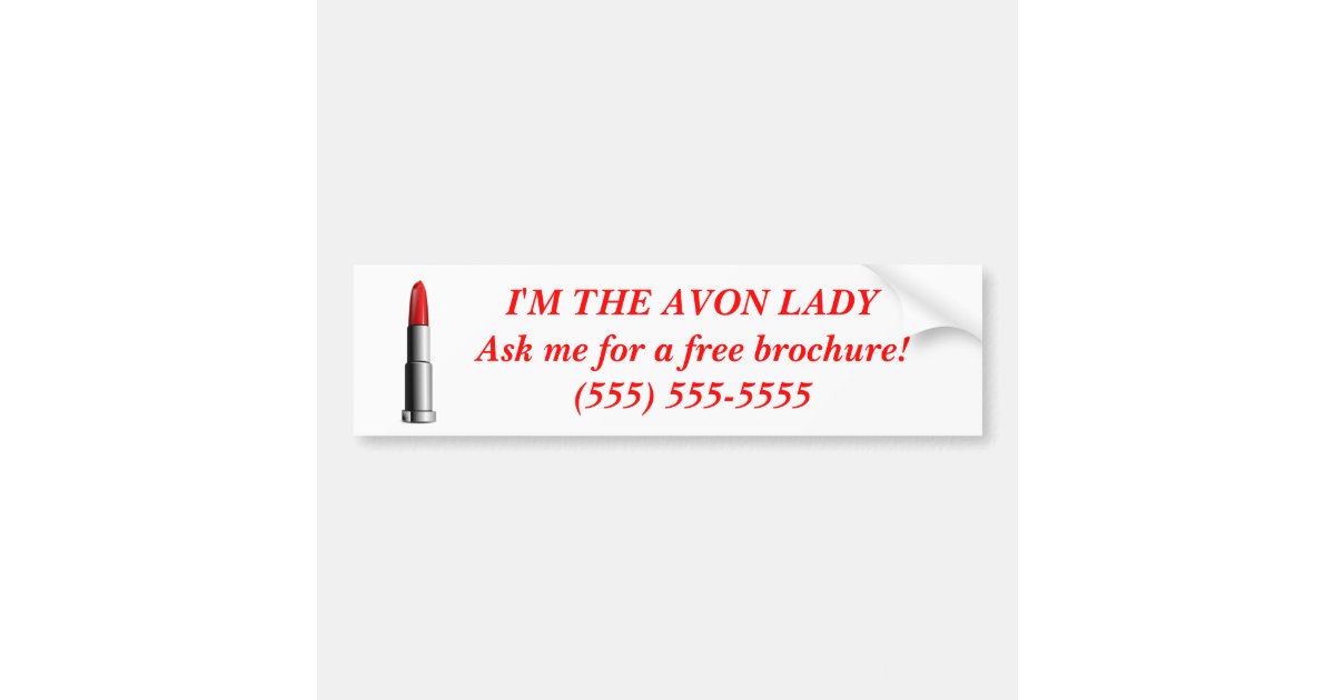 Avon Lady Bumper Sticker - Custom | Zazzle