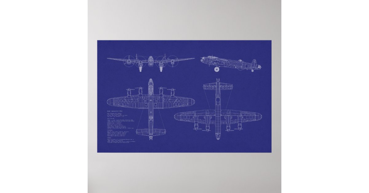 Avro Lancaster Bomber Poster | Zazzle