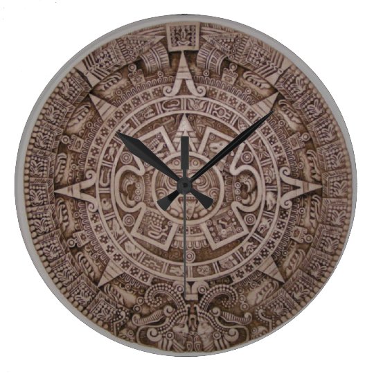 Aztec Calendar Large Wall Clock | Zazzle.ca