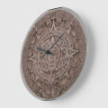 Aztec Calendar Large Wall Clock | Zazzle