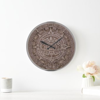 Aztec Calendar Large Wall Clock | Zazzle