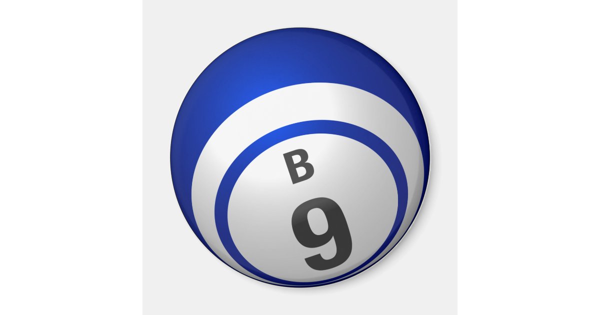B9 bingo ball magnet | Zazzle