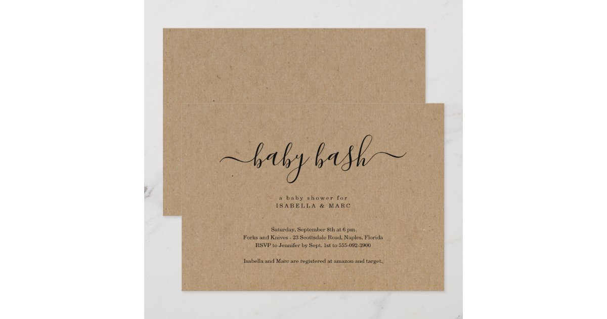 Baby Bash Baby Shower Invitation | Zazzle