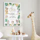 Baby Shower Wild One Jungle Safari Animal Welcome Poster | Zazzle