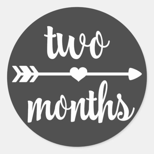 Baby Two Months Milestone Stickers | Zazzle.ca