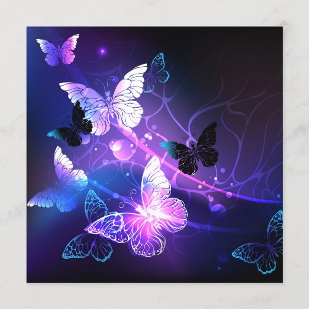 Purple Butterfly Invitations | Zazzle CA