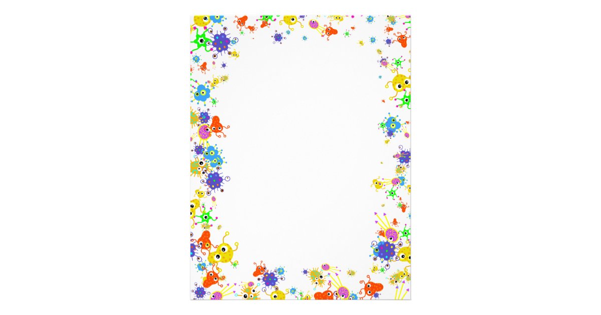 Bacteria Border Letterhead | Zazzle.ca