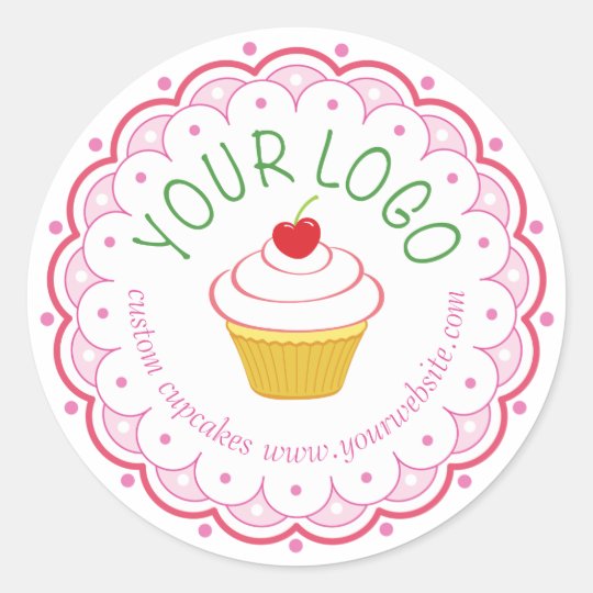 Bakery Large Round Sticker Labels Custom Printed | Zazzle.ca