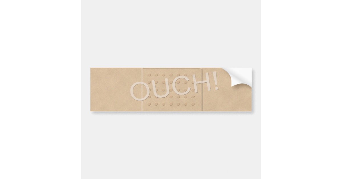 BAND AID BUMPER STICKER | Zazzle