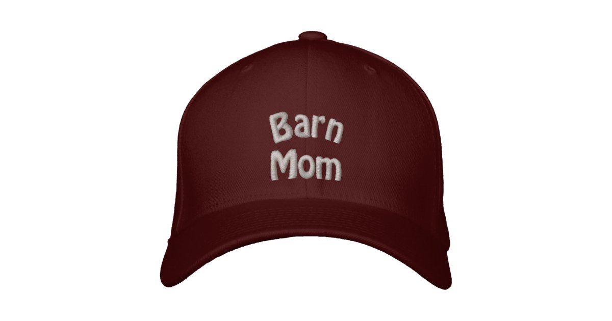 Barn Mom Horse Embroidered Hat | Zazzle
