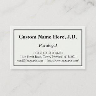 Paralegal Business Cards & Profile Cards | Zazzle CA